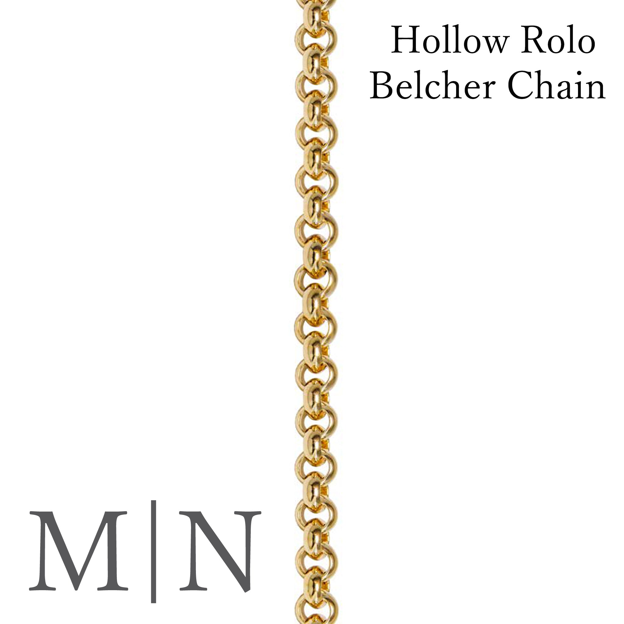 Hollow Rolo Belcher Chains – Martin Nagel Jewellers